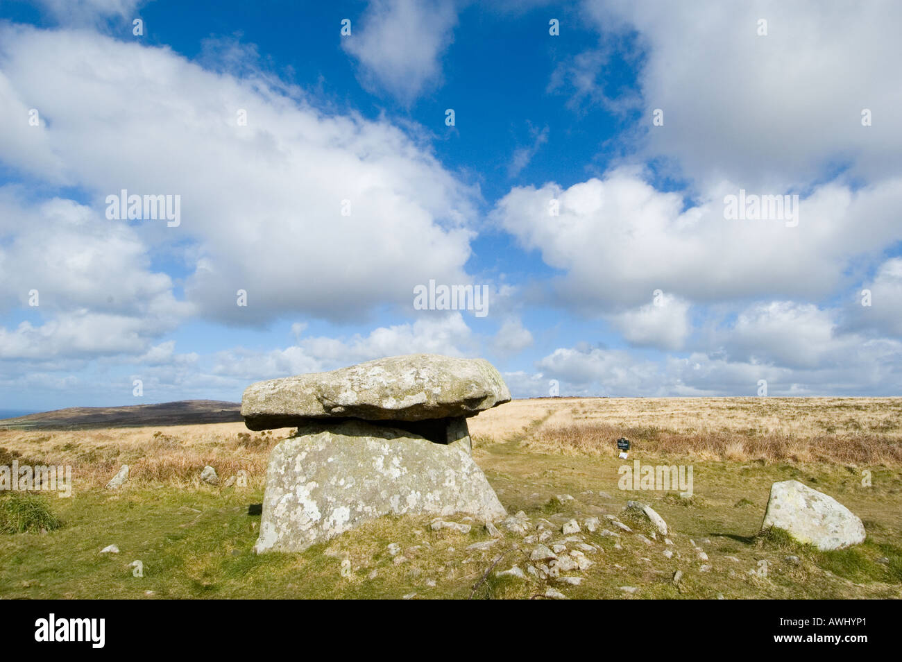 Chun Quoit in Cornwall Stock Photo - Alamy