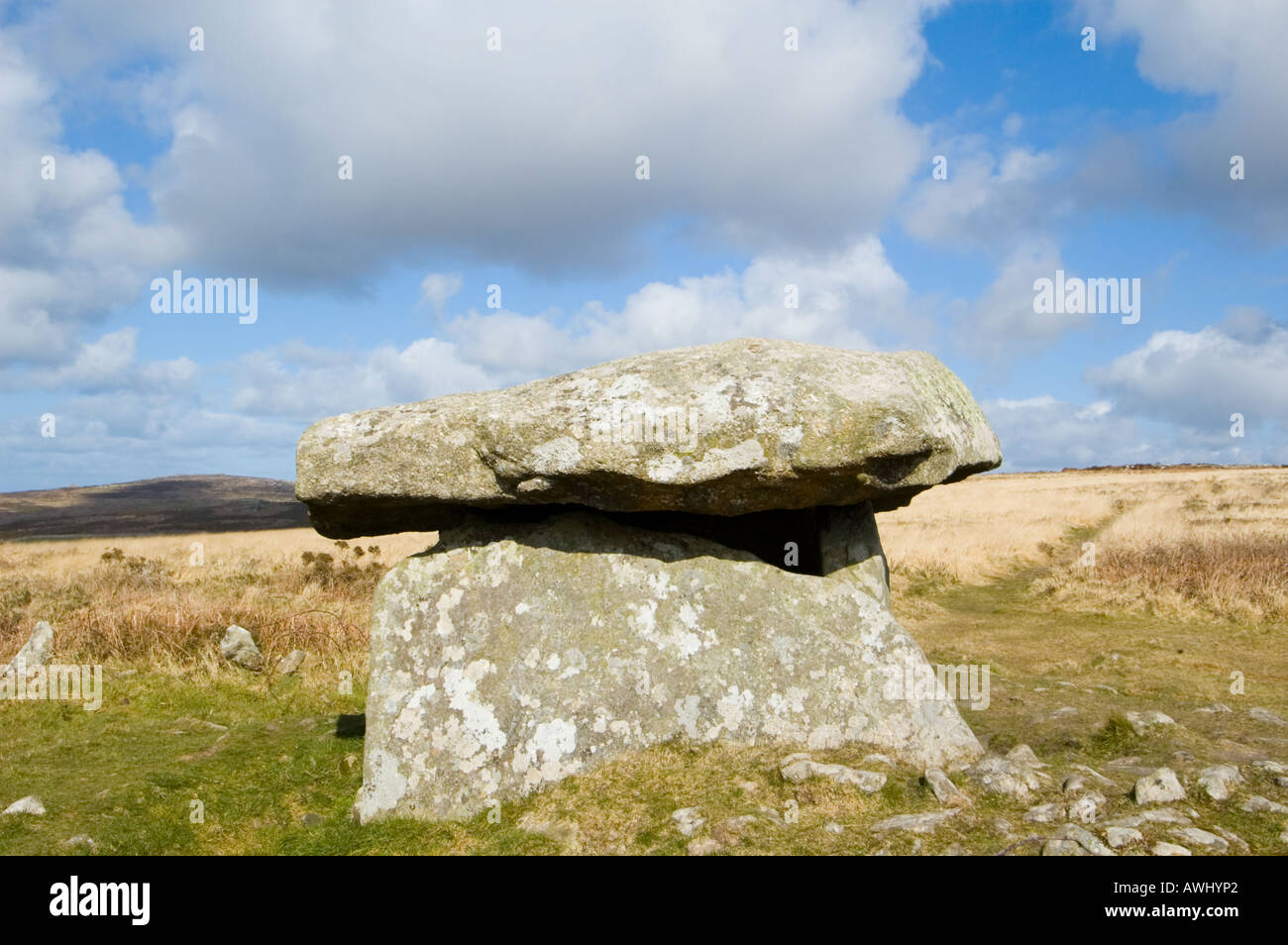 Chun Quoit in Corwall Stock Photo - Alamy