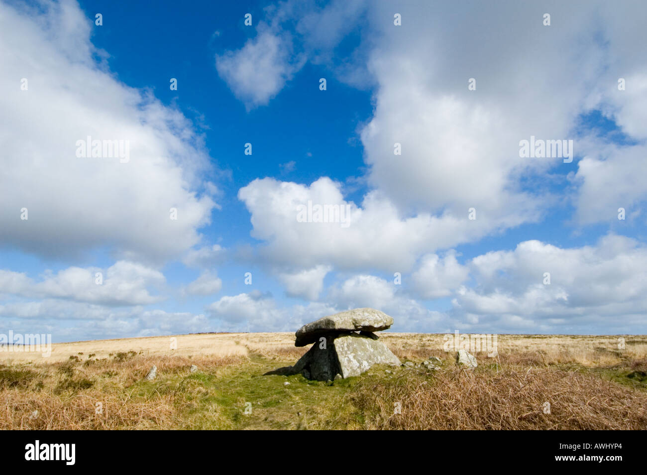 Chun Quoit in Corwall Stock Photo - Alamy