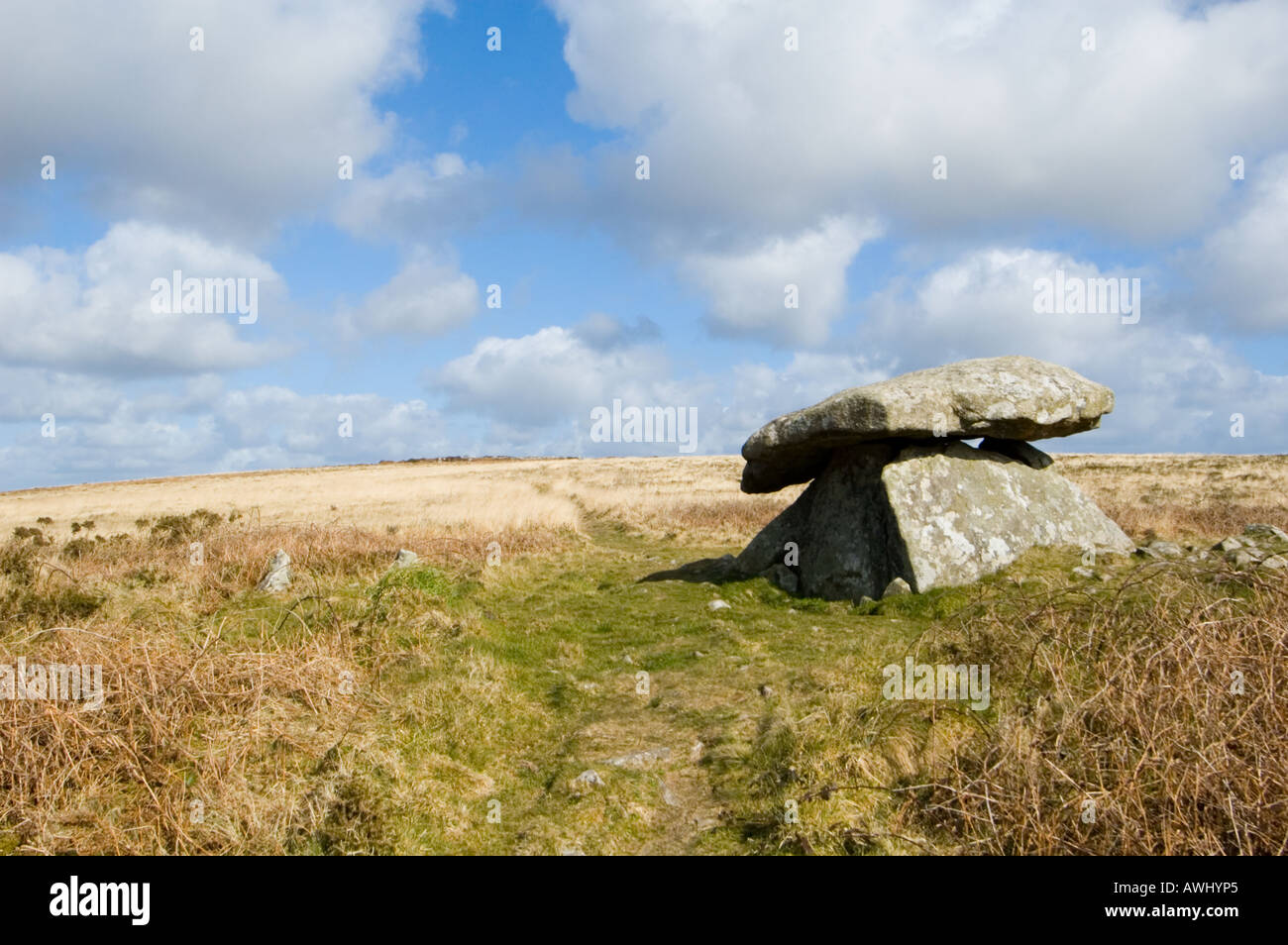 Chun Quoit in Corwall Stock Photo - Alamy