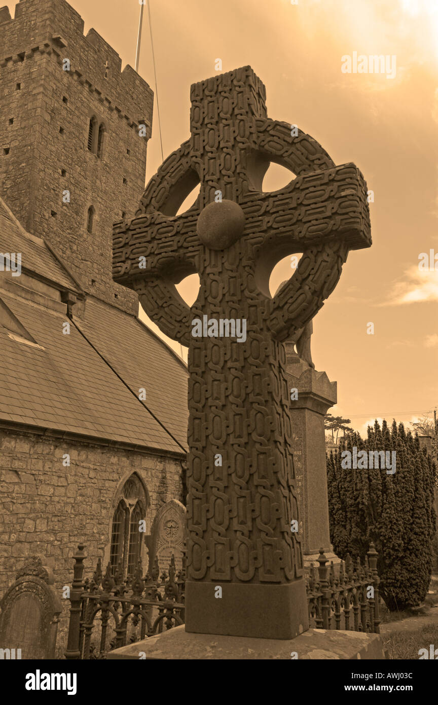 Celtic cross in wales hi-res stock photography and images - Alamy
