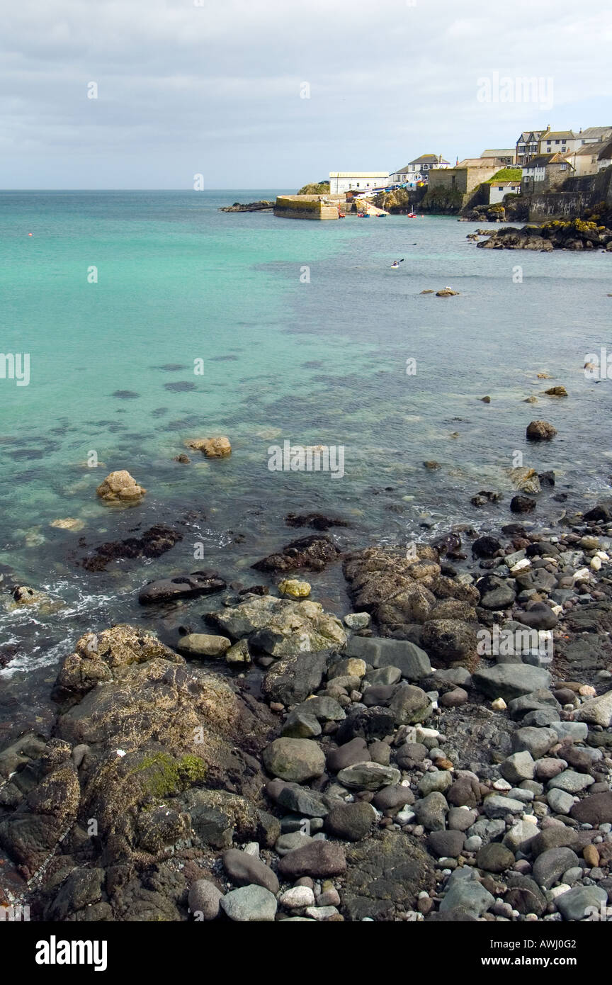 Coverack Harbour Cornwall Stock Photo - Alamy