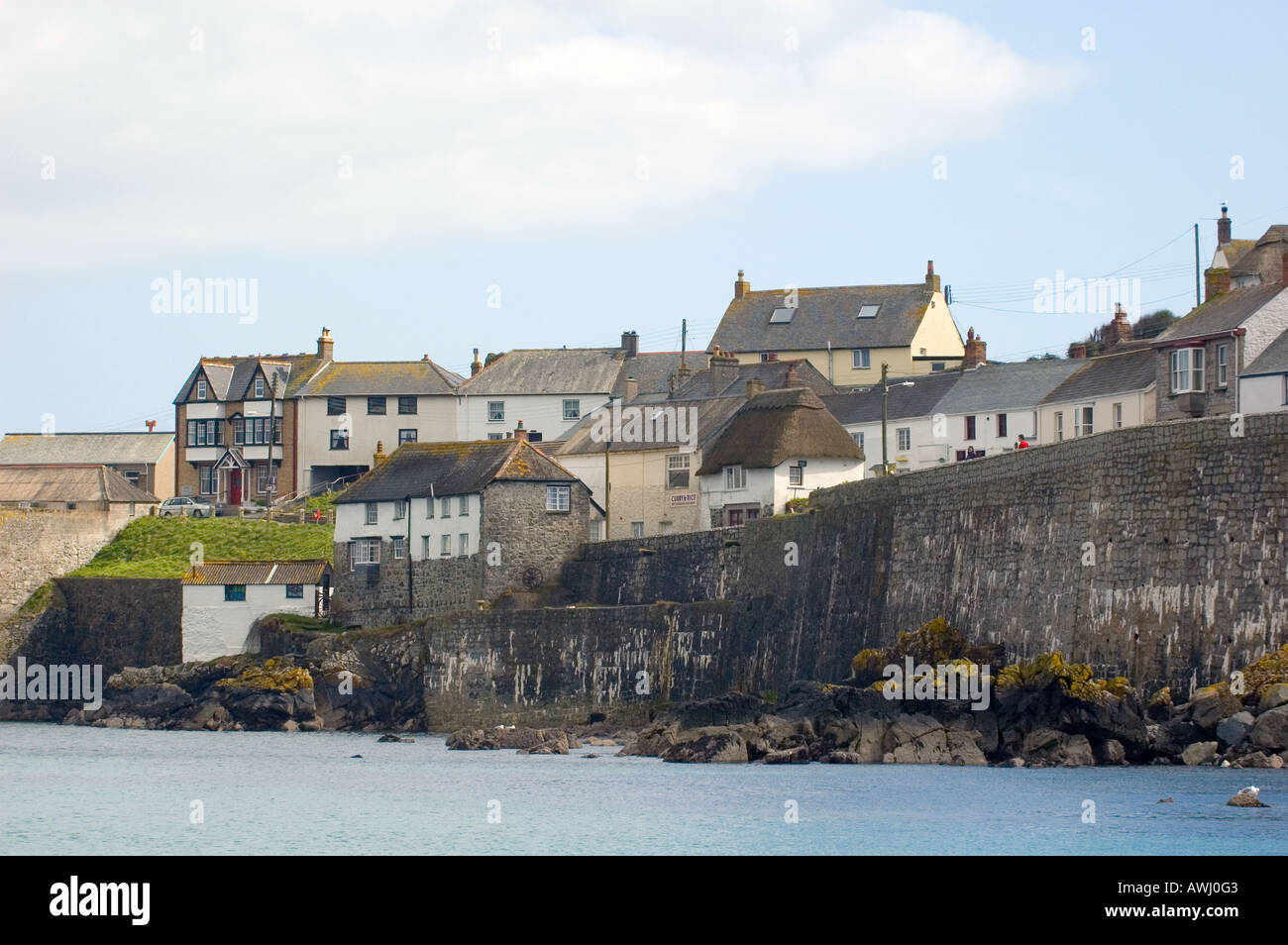 Coverack Harbour Cornwall Stock Photo - Alamy