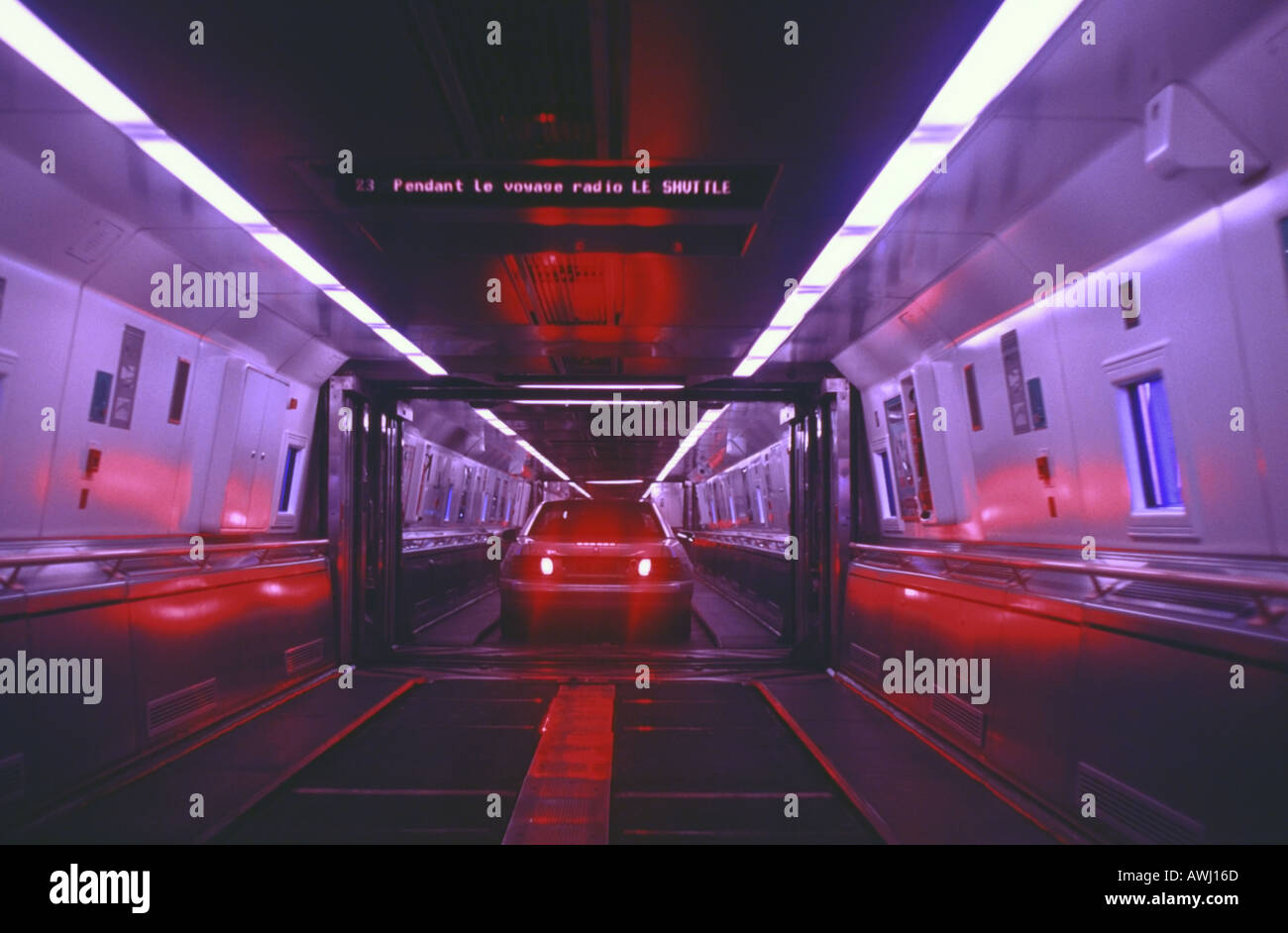Inside channel tunnel cars hi-res stock photography and images - Alamy