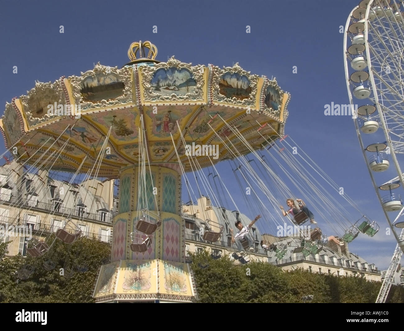 Summer carrousel Paris France Stock Photo - Alamy