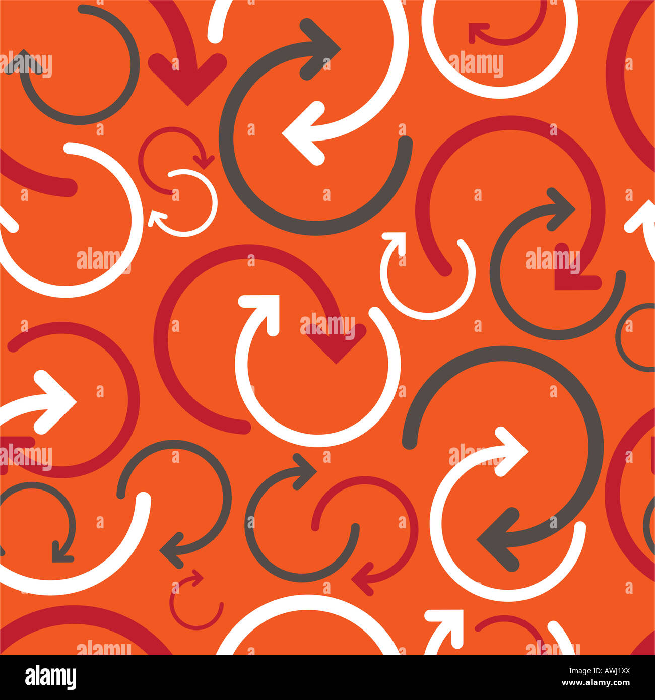abstract seamless arrow tile background design in orange Stock Photo ...