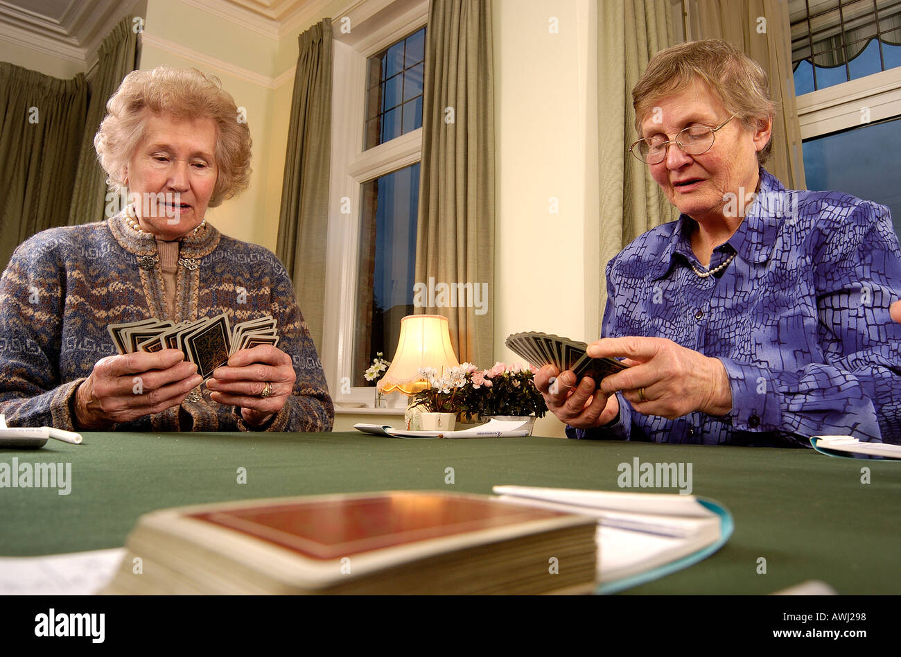 Women playing bridge hi-res stock photography and images - Alamy