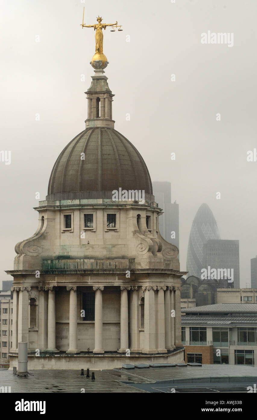 Old bailey london aerial hi-res stock photography and images - Alamy