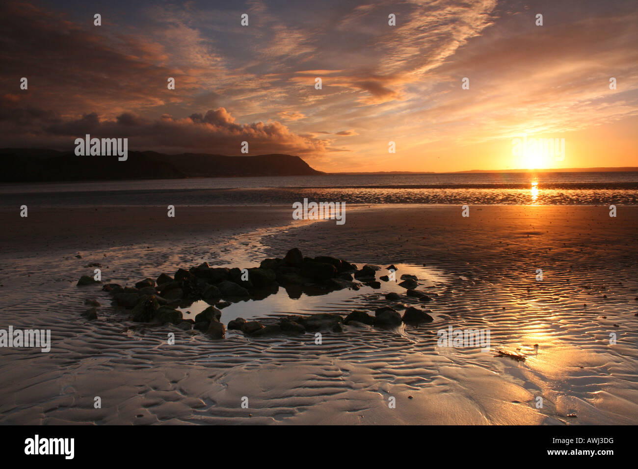 Spectacular Llandudno Sunset Stock Photo - Alamy