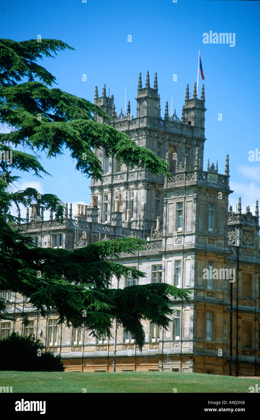 Highclere Castle in summer with Cedar trees home of Lord and Lady ...