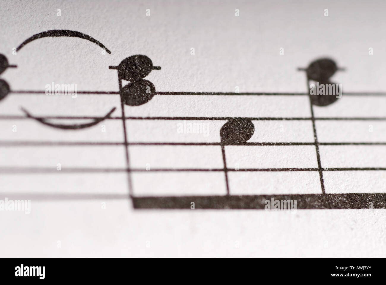Stock photo of sheet music containing musical notes Stock Photo - Alamy
