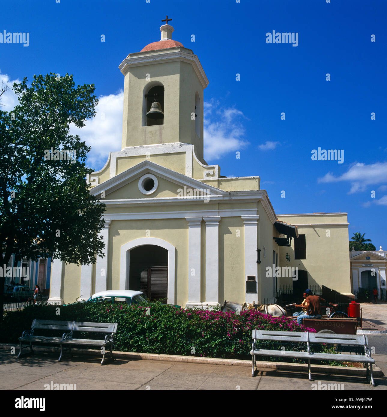 Church With Bell Tower Trinidad Cuba Caribbean Stock Photo - Alamy