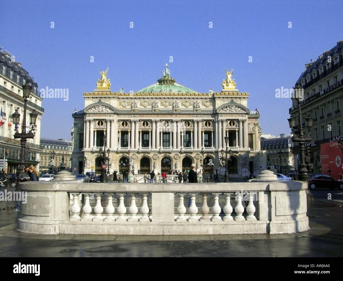 Paris Opera Garnier Place de l'Opera facade Stock Photo - Alamy