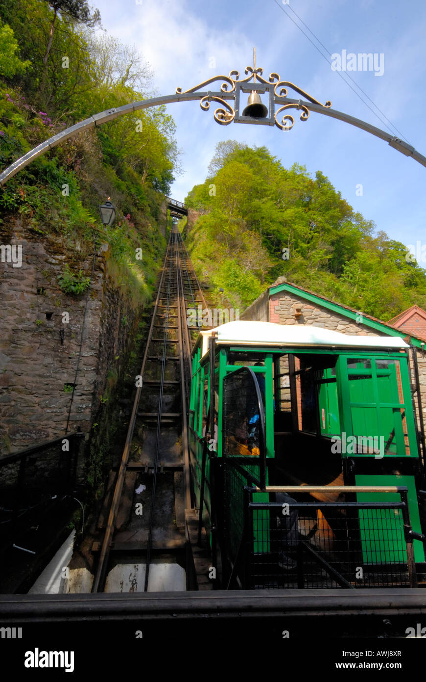 Funicular railway at Lynmouth, Devon Stock Photo - Alamy