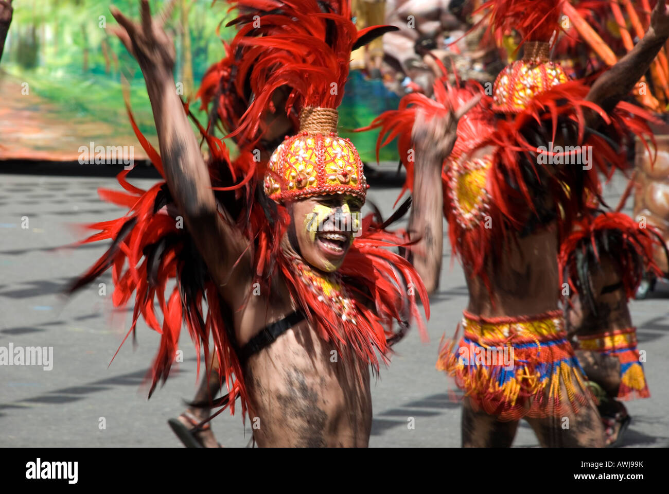 philippines panay iloilo dinagyang festival Stock Photo - Alamy