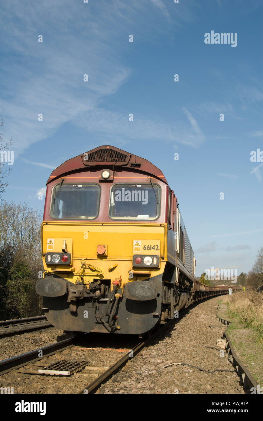 class 66 locomotive in english welsh and scottish railway livery in the ...