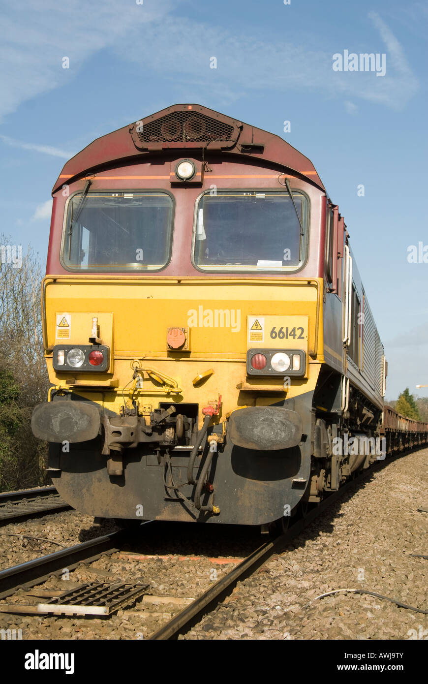 class 66 locomotive in english welsh and scottish railway livery in the ...
