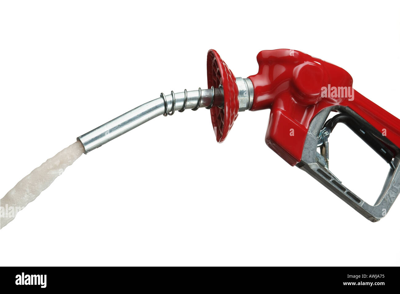 Gasoline Nozzle dispensing fuel Stock Photo - Alamy