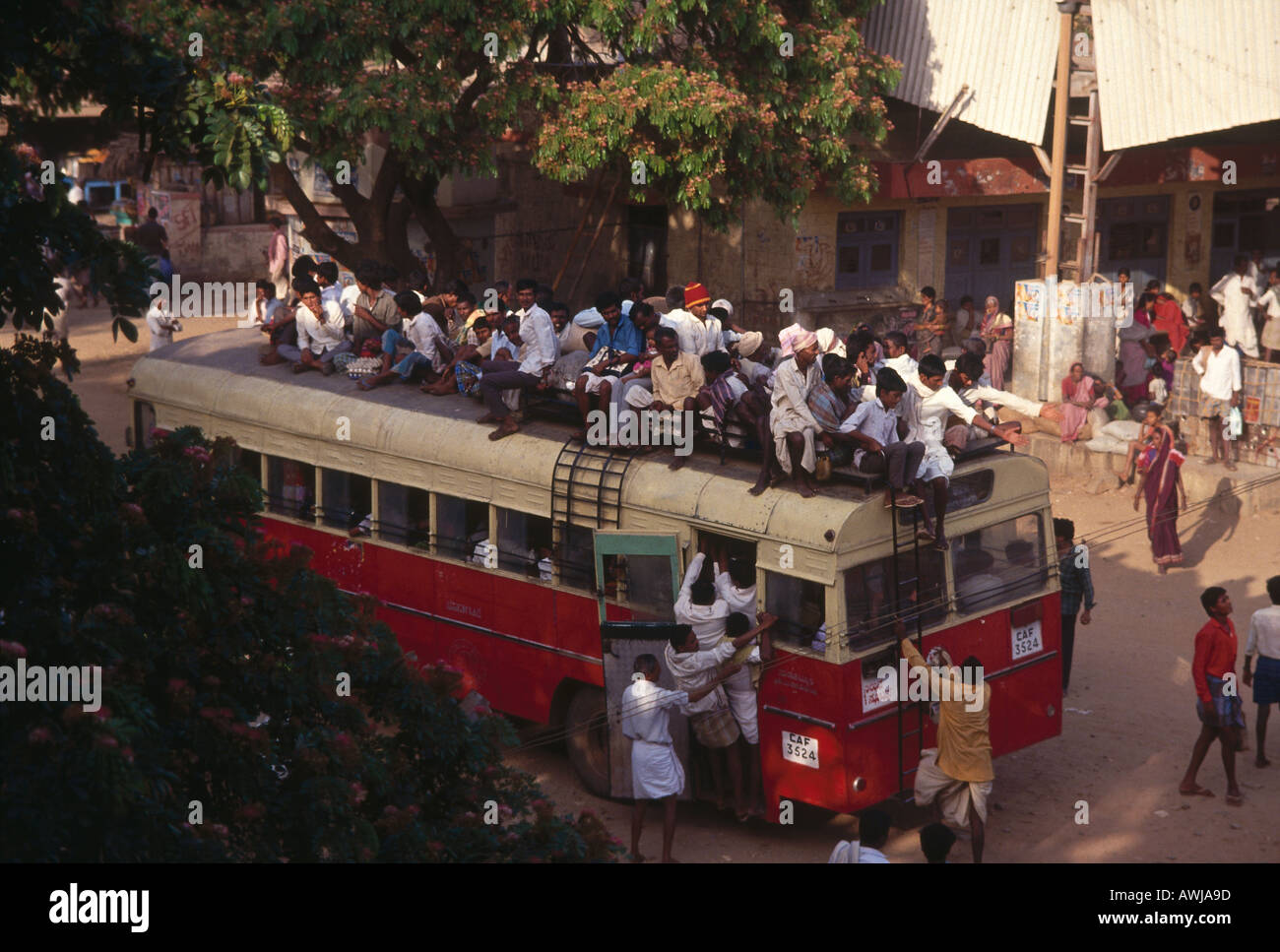 People sitting in bus, India Stock Photo - Alamy