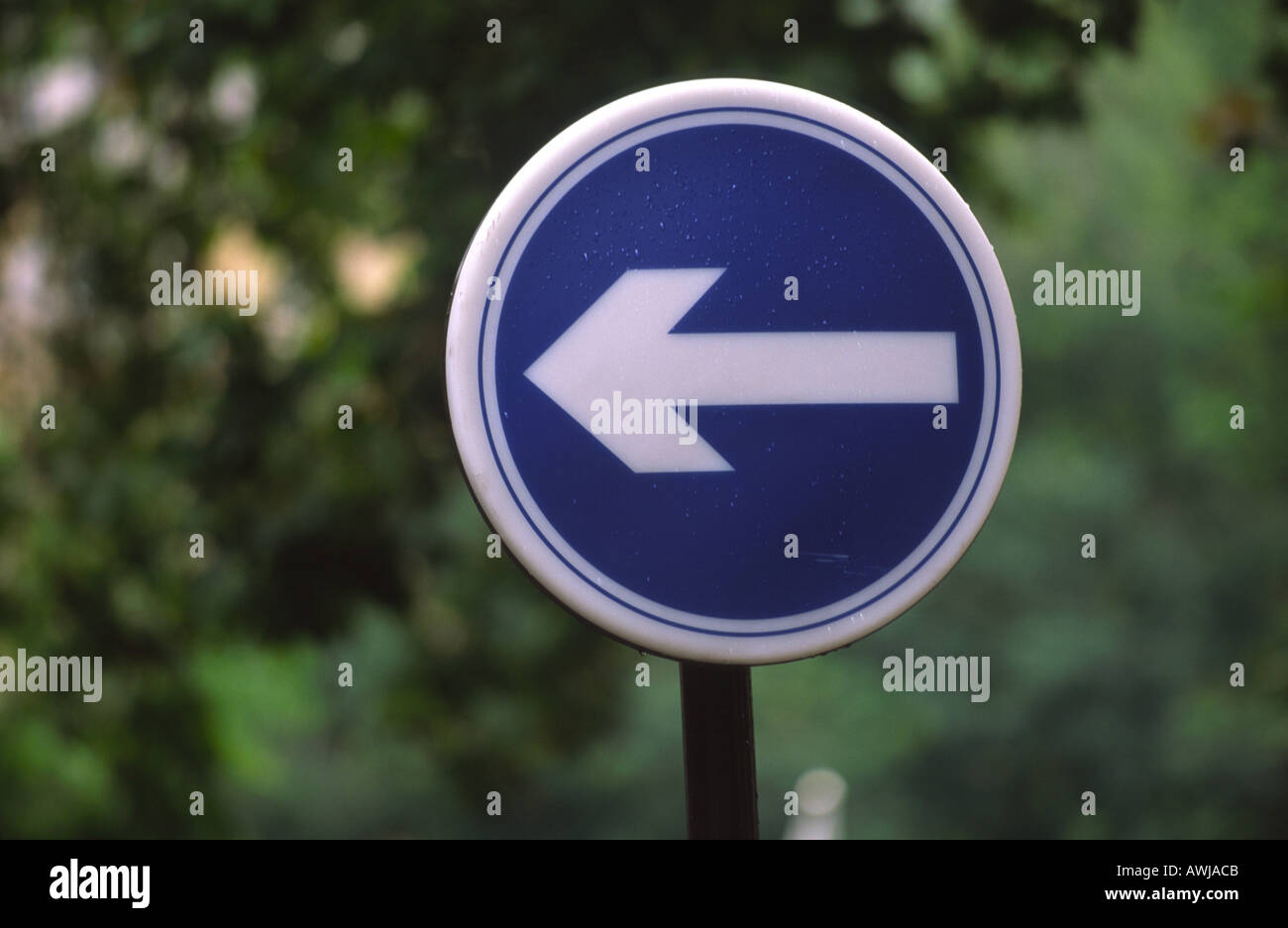 One Way sign on a London street, England, UK Stock Photo - Alamy
