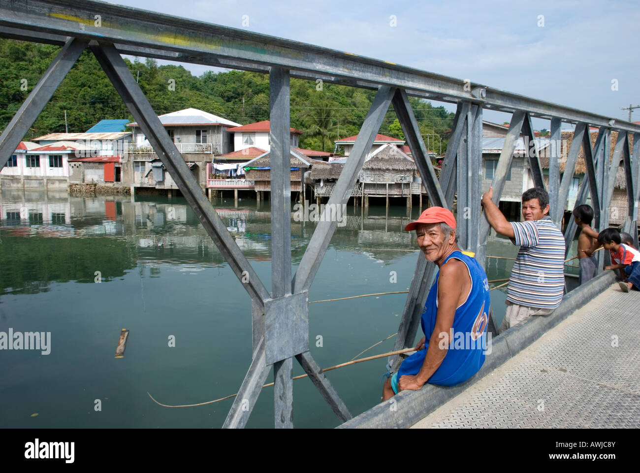 philippines guimaras santo rosario port scene Stock Photo - Alamy