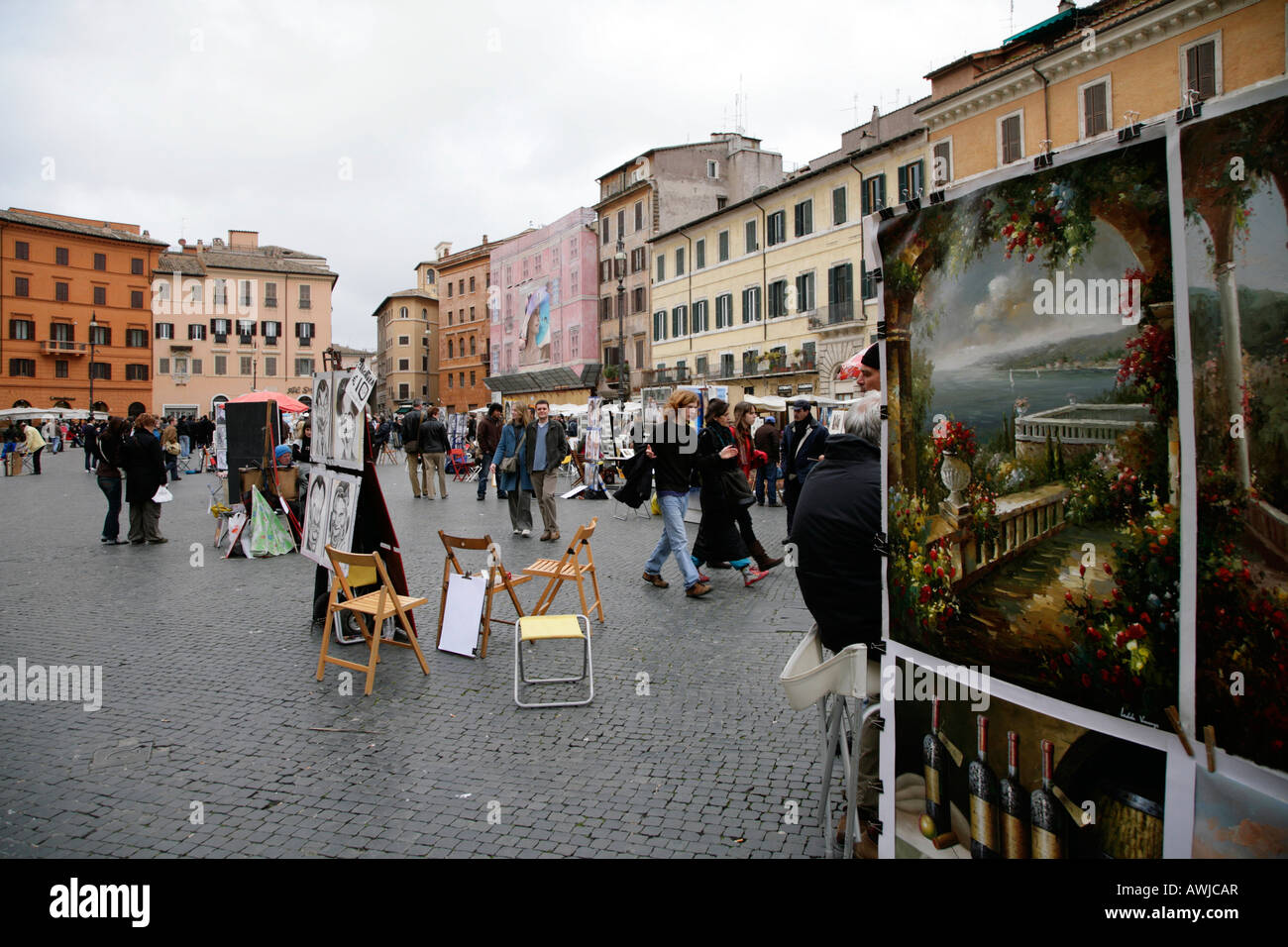 Rome landscape paintings hi-res stock photography and images - Alamy