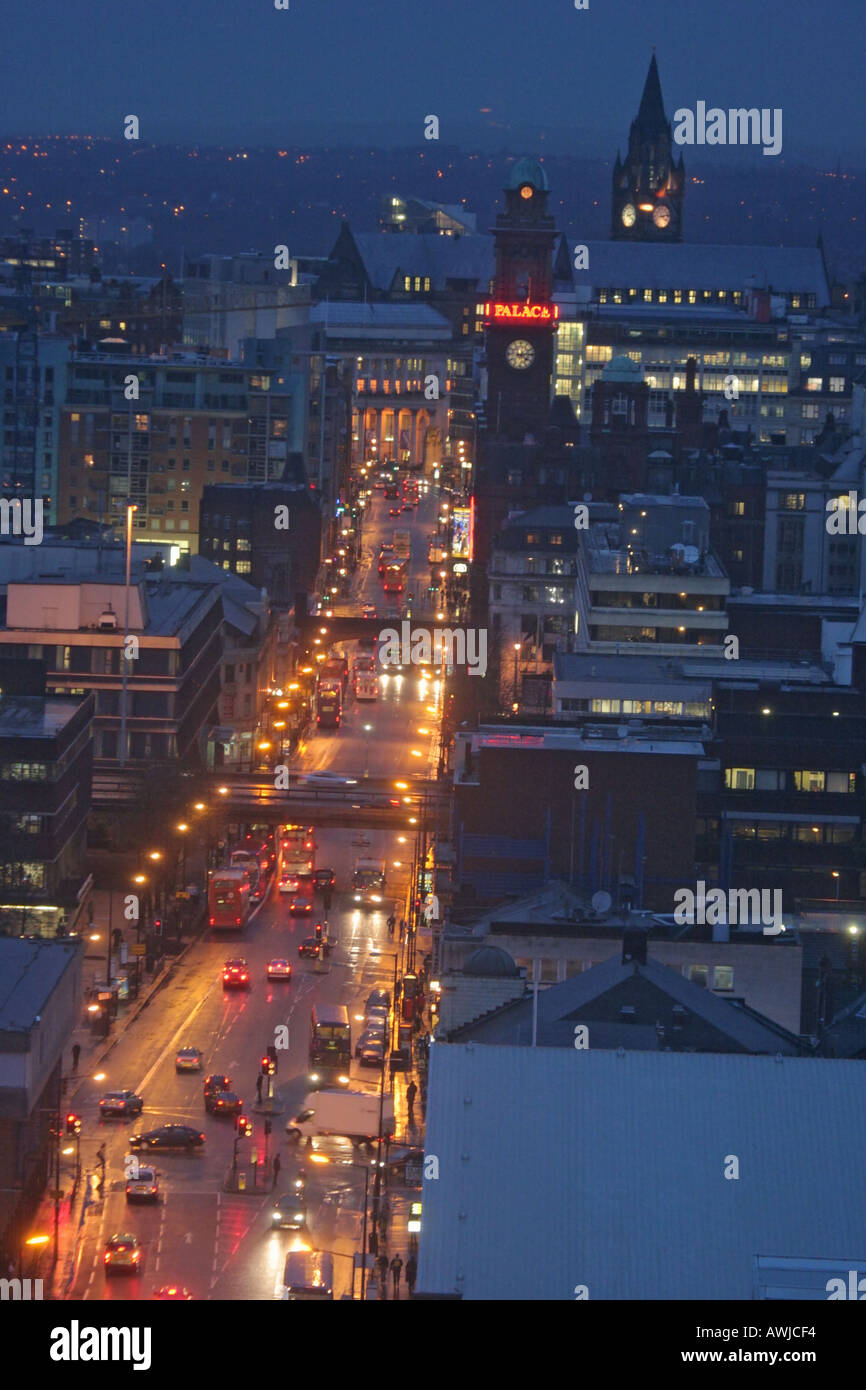 Manchester oxford road at night hi-res stock photography and images - Alamy
