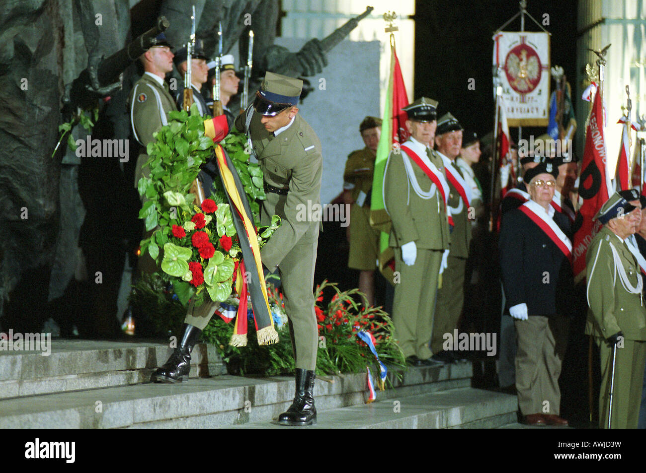 Guard of honor during the 60th Anniversary of the Warsaw Uprising ...