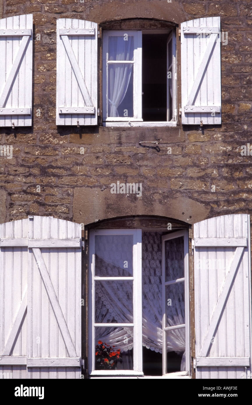 france shutters window champagne troyes Stock Photo - Alamy