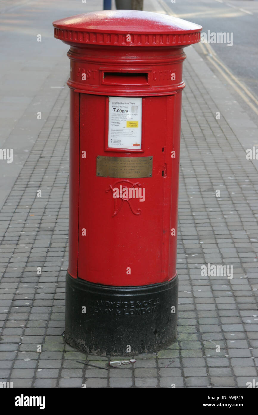 Postbox Corporation Street Manchester UK Stock Photo - Alamy