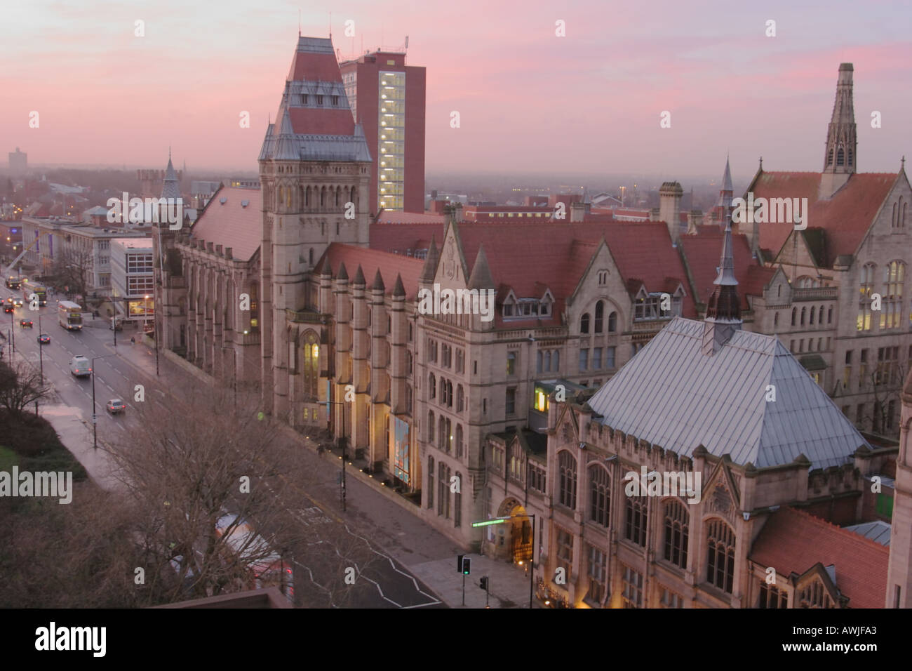 Oxford road manchester night hi-res stock photography and images - Alamy