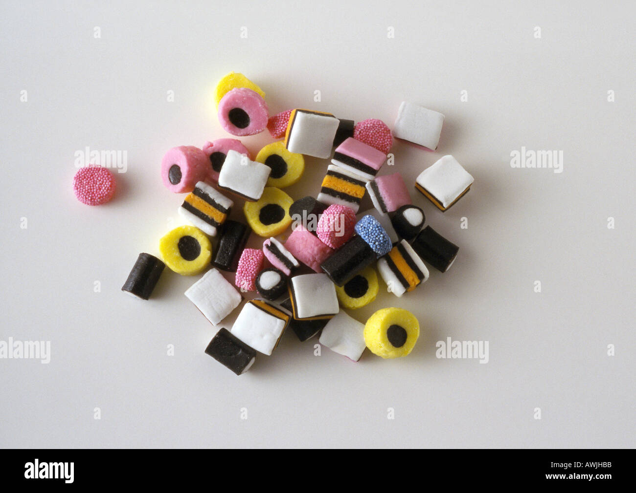 Heap of candy seen from above Stock Photo - Alamy
