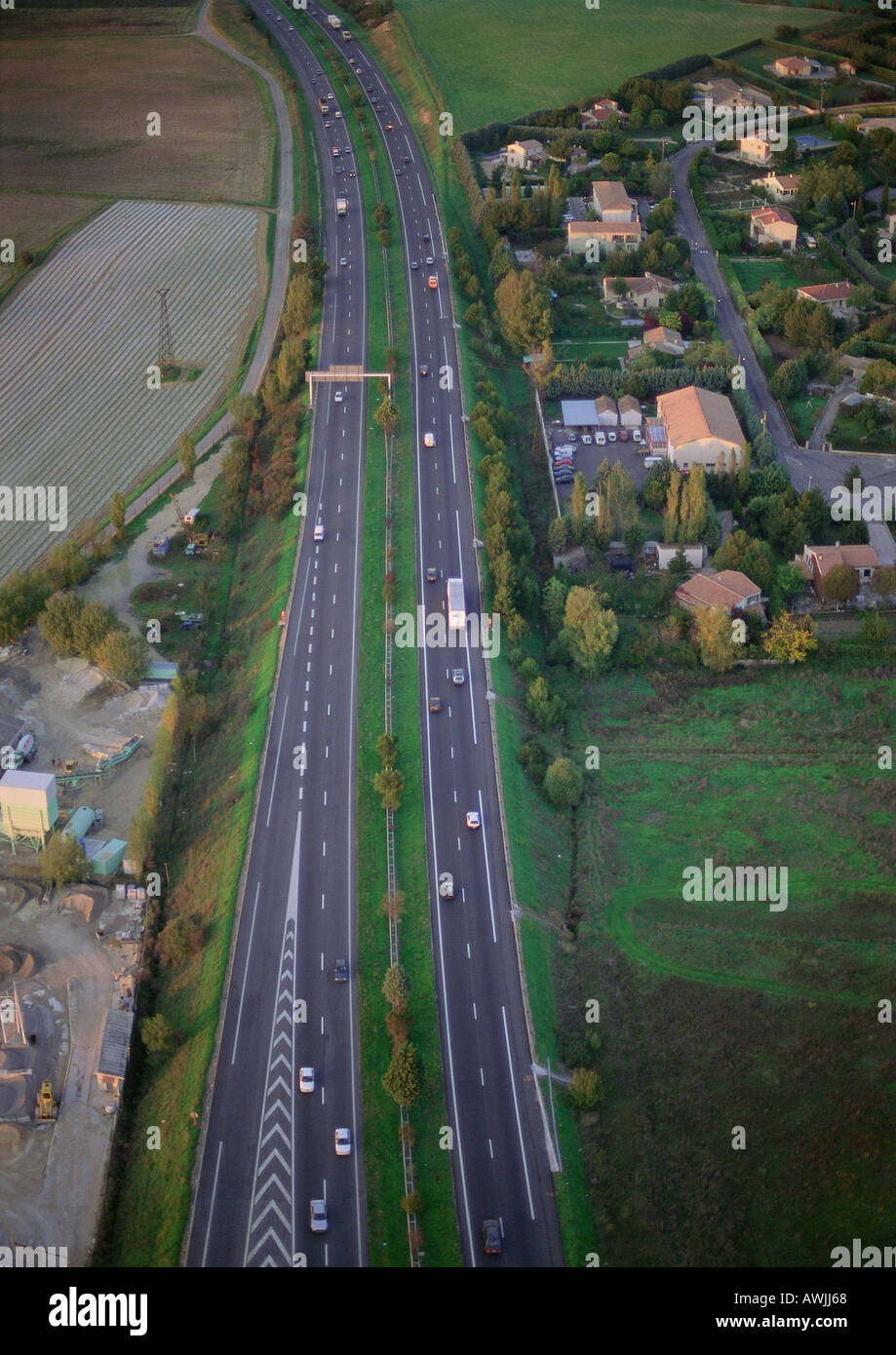 Highway, aerial view Stock Photo - Alamy