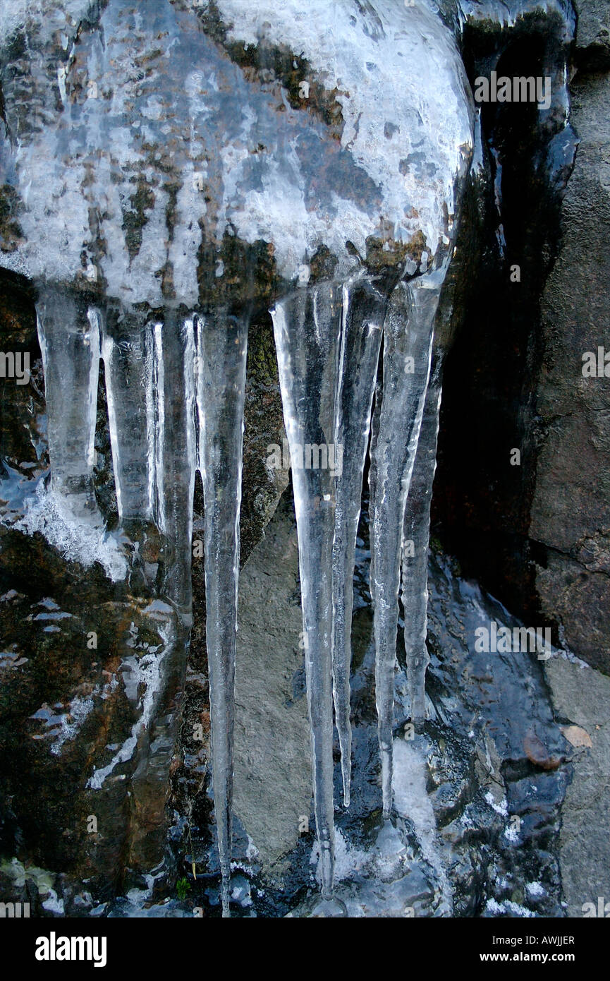 Columns of ice Stock Photo - Alamy