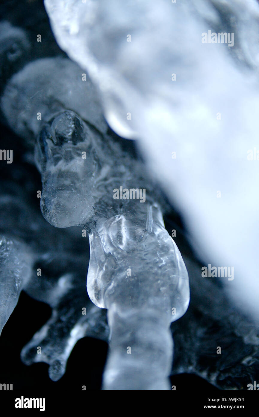 Glowing ice 1 Stock Photo - Alamy