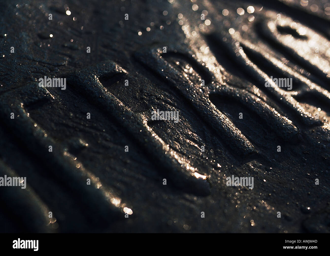 Writing on stone, relief Stock Photo - Alamy