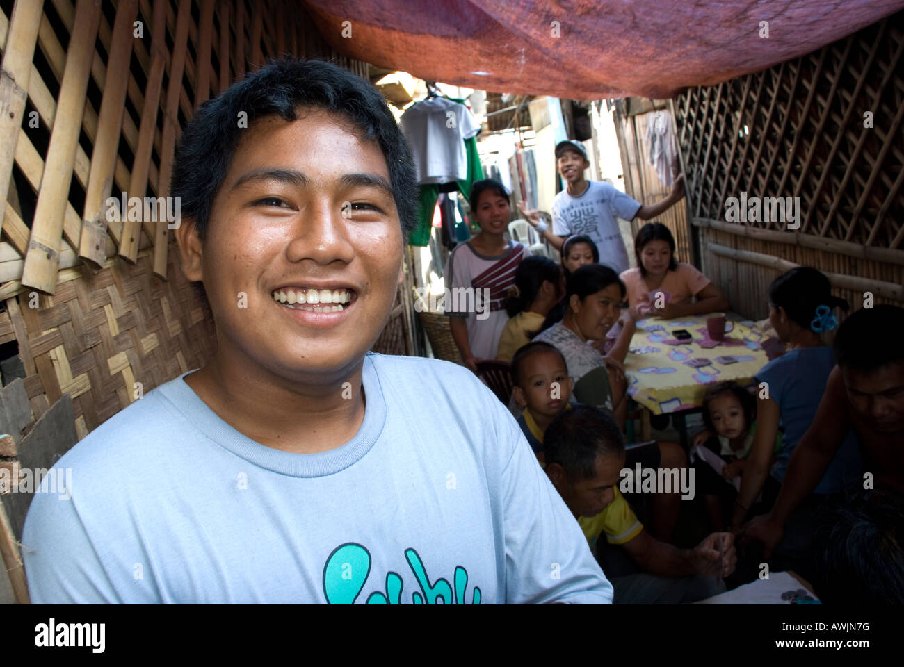 philippines panay iloilo slum scene Stock Photo - Alamy