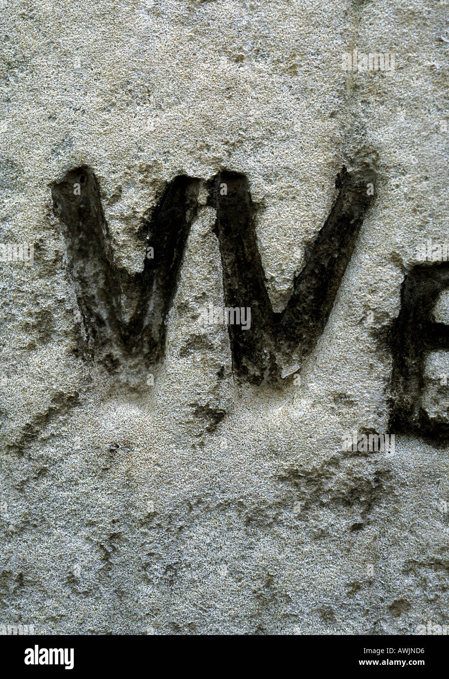 Alphabets w hi-res stock photography and images - Alamy