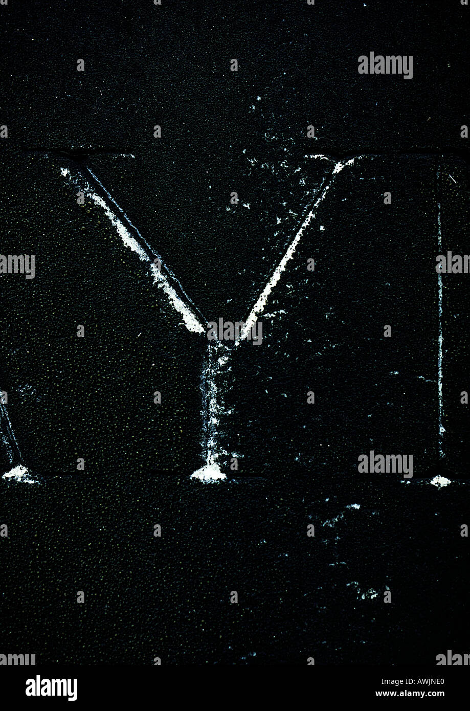 Y, text, etched Stock Photo - Alamy