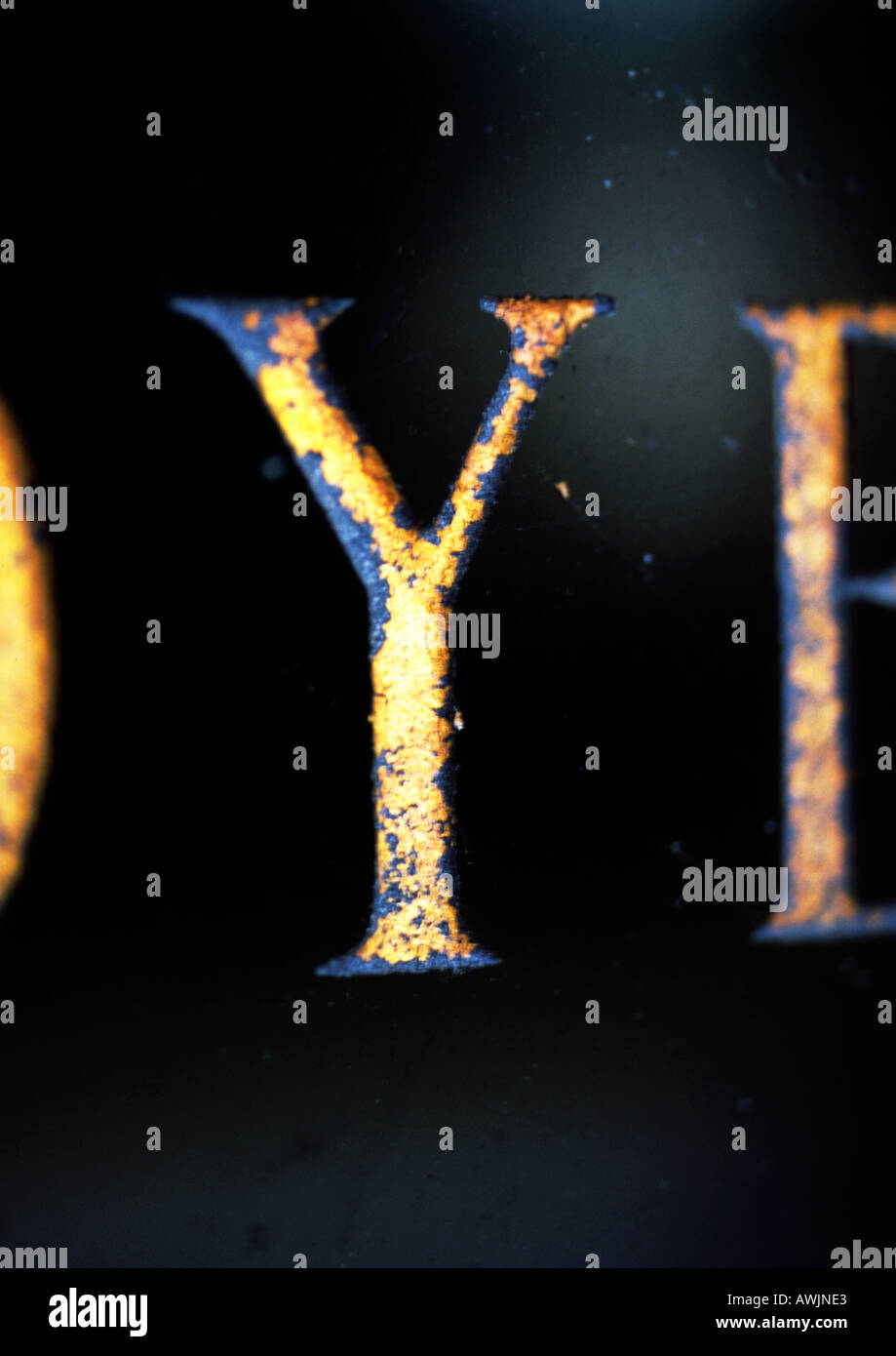 Y text hi-res stock photography and images - Alamy