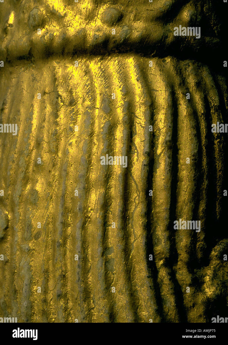 Ridges in gilded surface, close-up Stock Photo - Alamy
