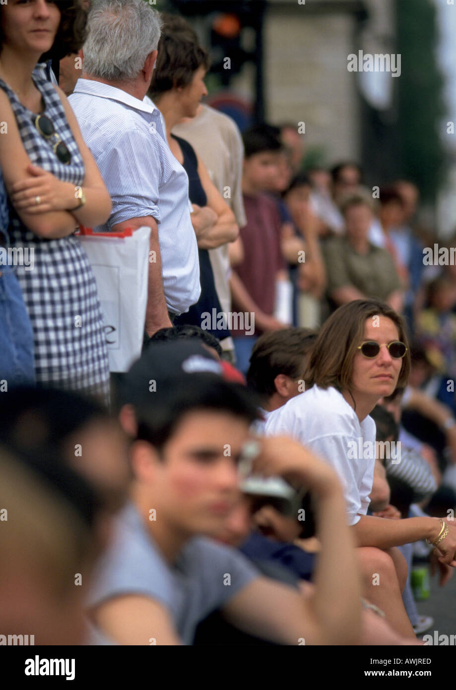Crowd People Sitting In Bleachers High Resolution Stock Photography and ...