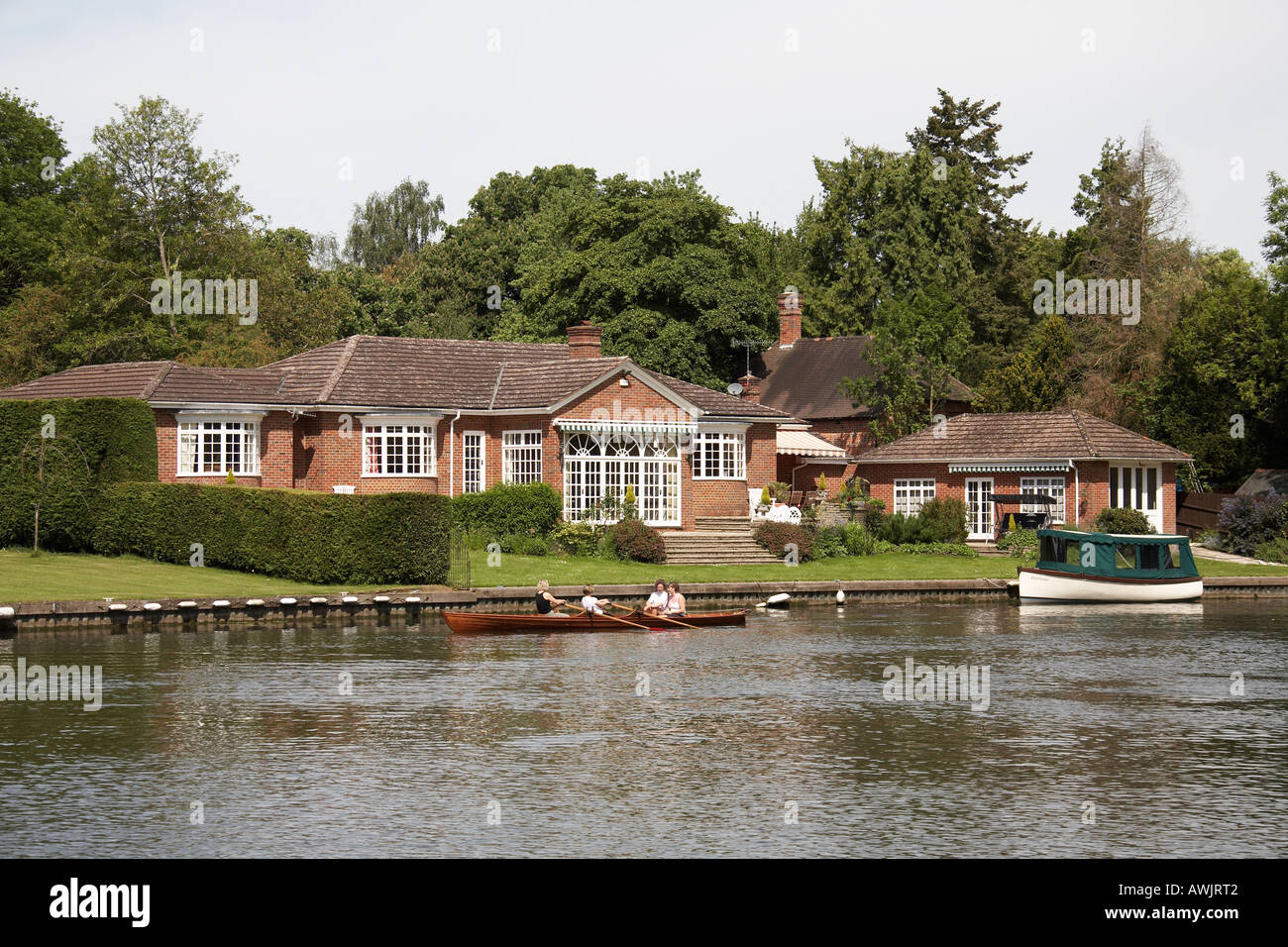 Large beautiful luxury expensive residential house or home and family ...