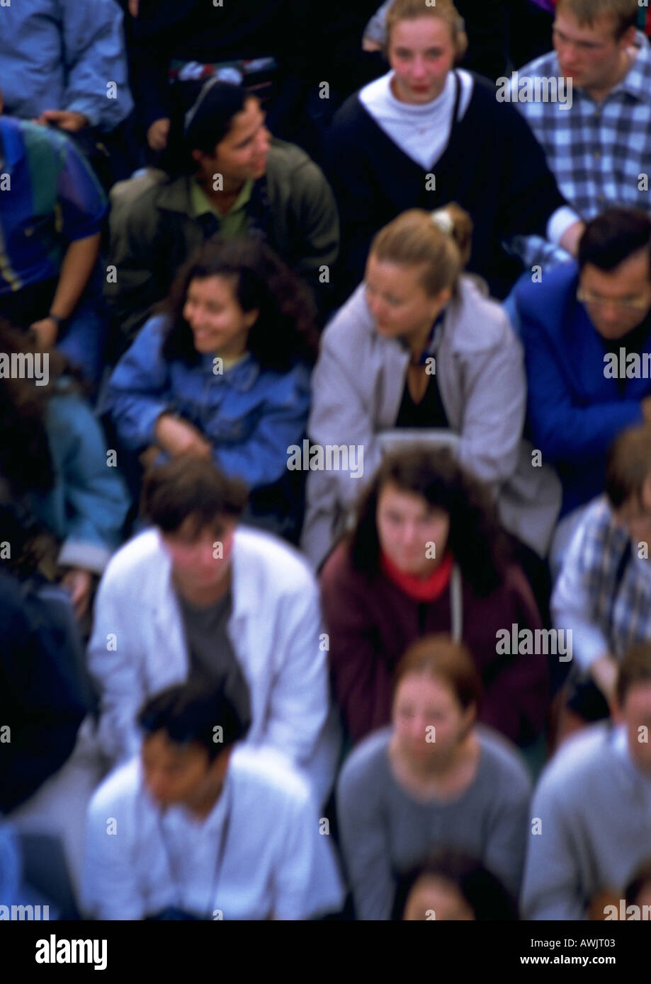 Crowds in bleachers hi-res stock photography and images - Alamy