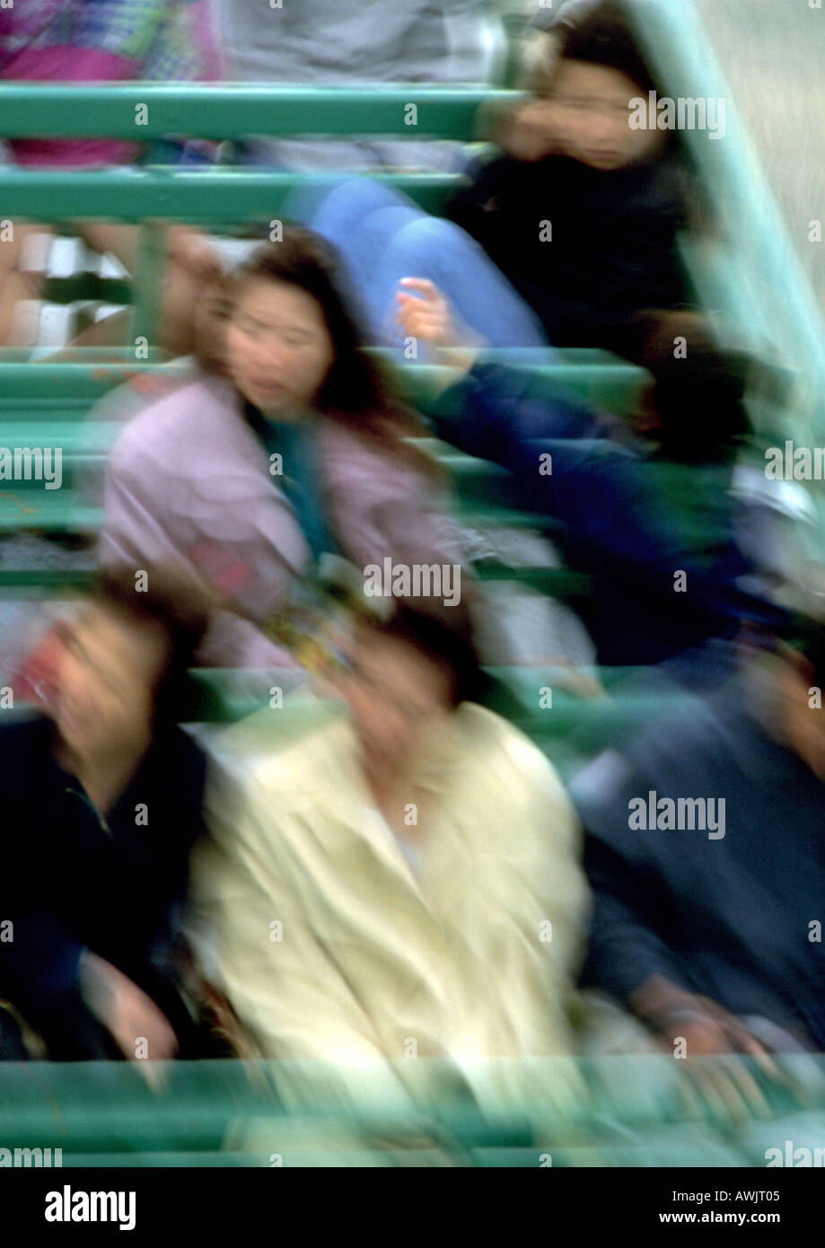Group of women sitting in bleachers hi-res stock photography and images ...