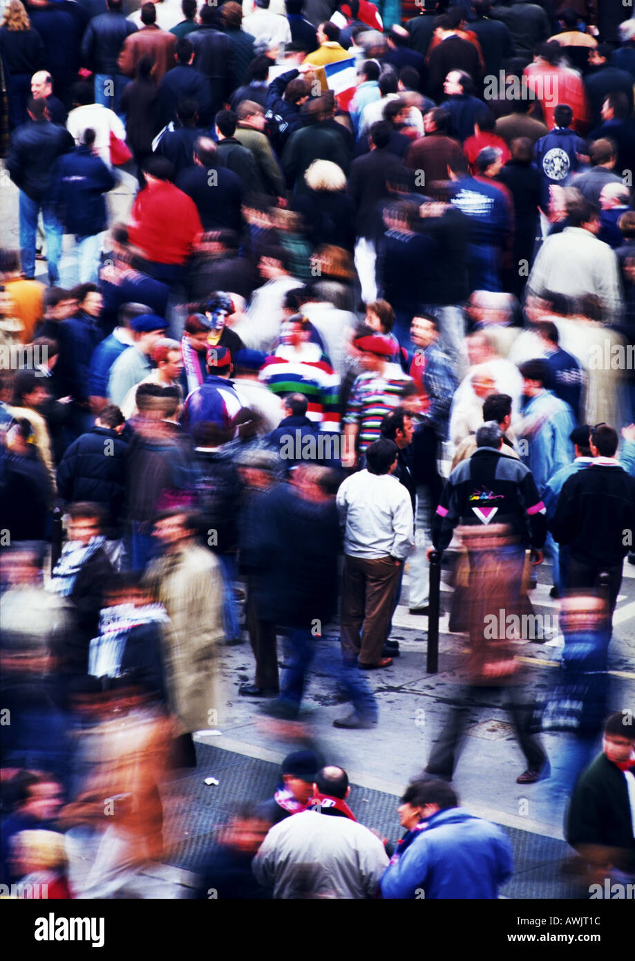 Street celebration crowd overhead hi-res stock photography and images ...