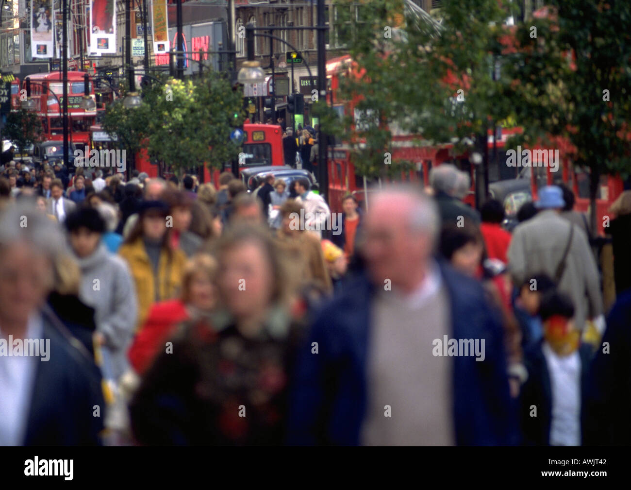 Crowded crowd crowd london street streets scene scenes hi-res stock ...