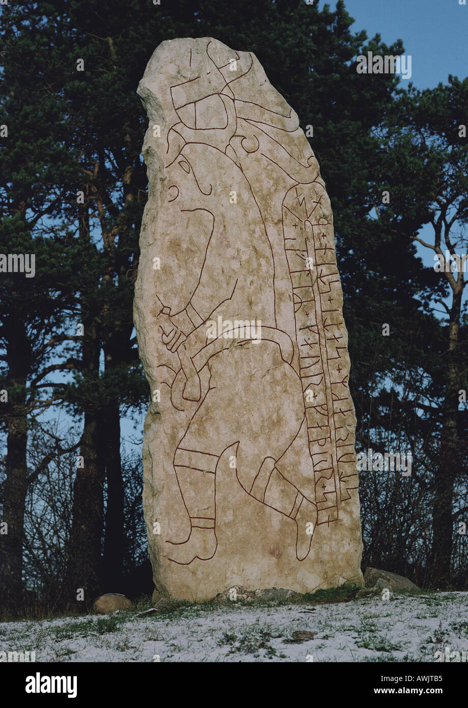 Viking headstone hi-res stock photography and images - Alamy