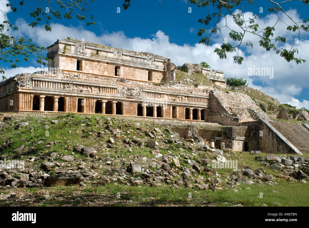 Palace complex at Sayil Stock Photo - Alamy