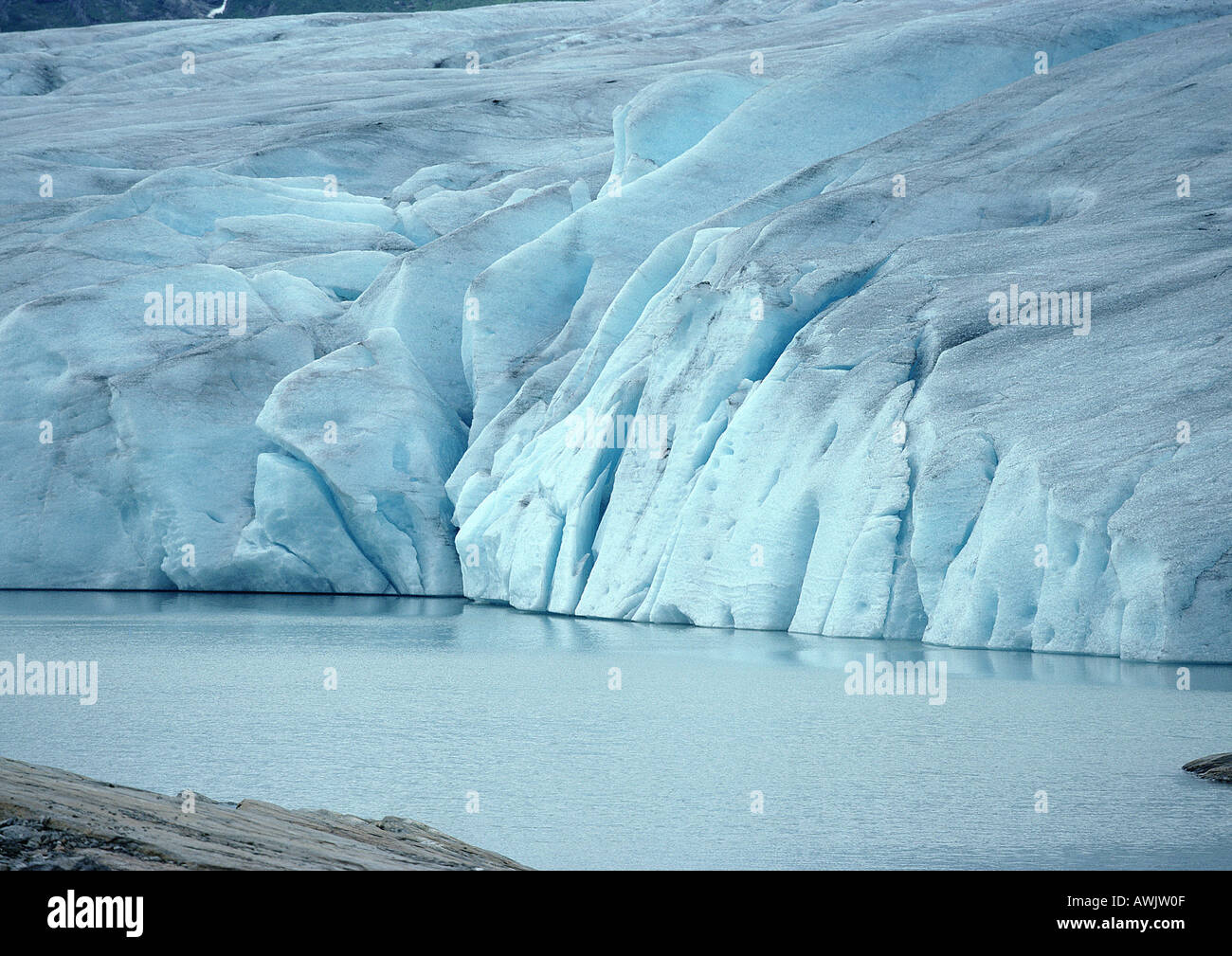Glaciers in winter beautiful cold waters in winter hi-res stock ...
